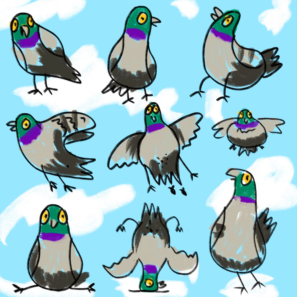 pigeon doodles | QuickHoney