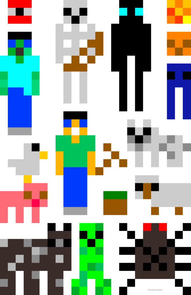 mine craft characters | QuickHoney