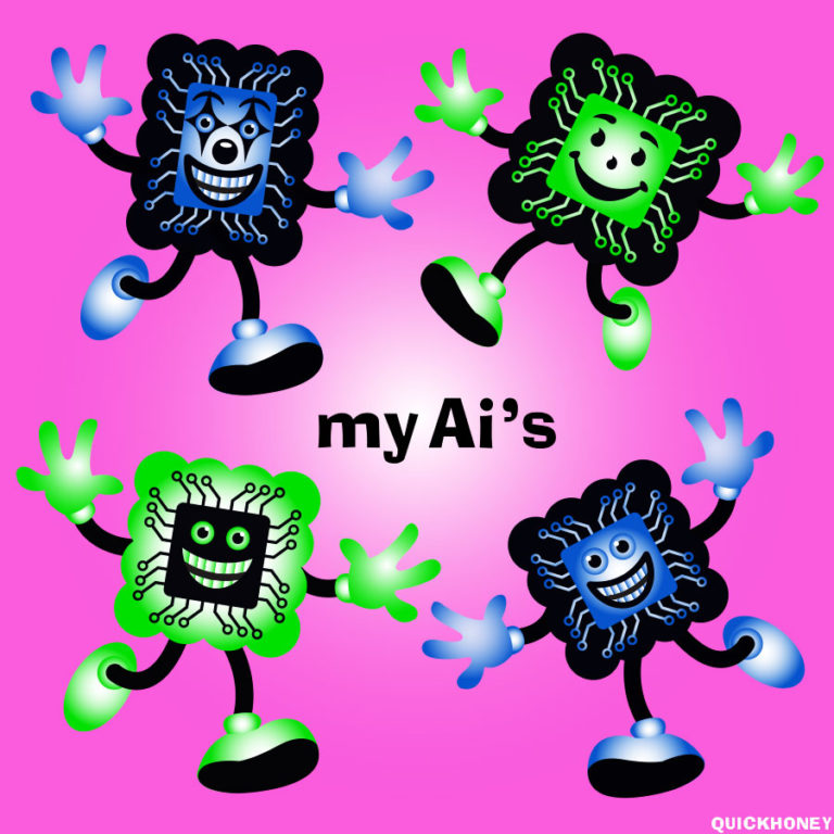 Ai Ki artificial intelligence emoji characters | QuickHoney